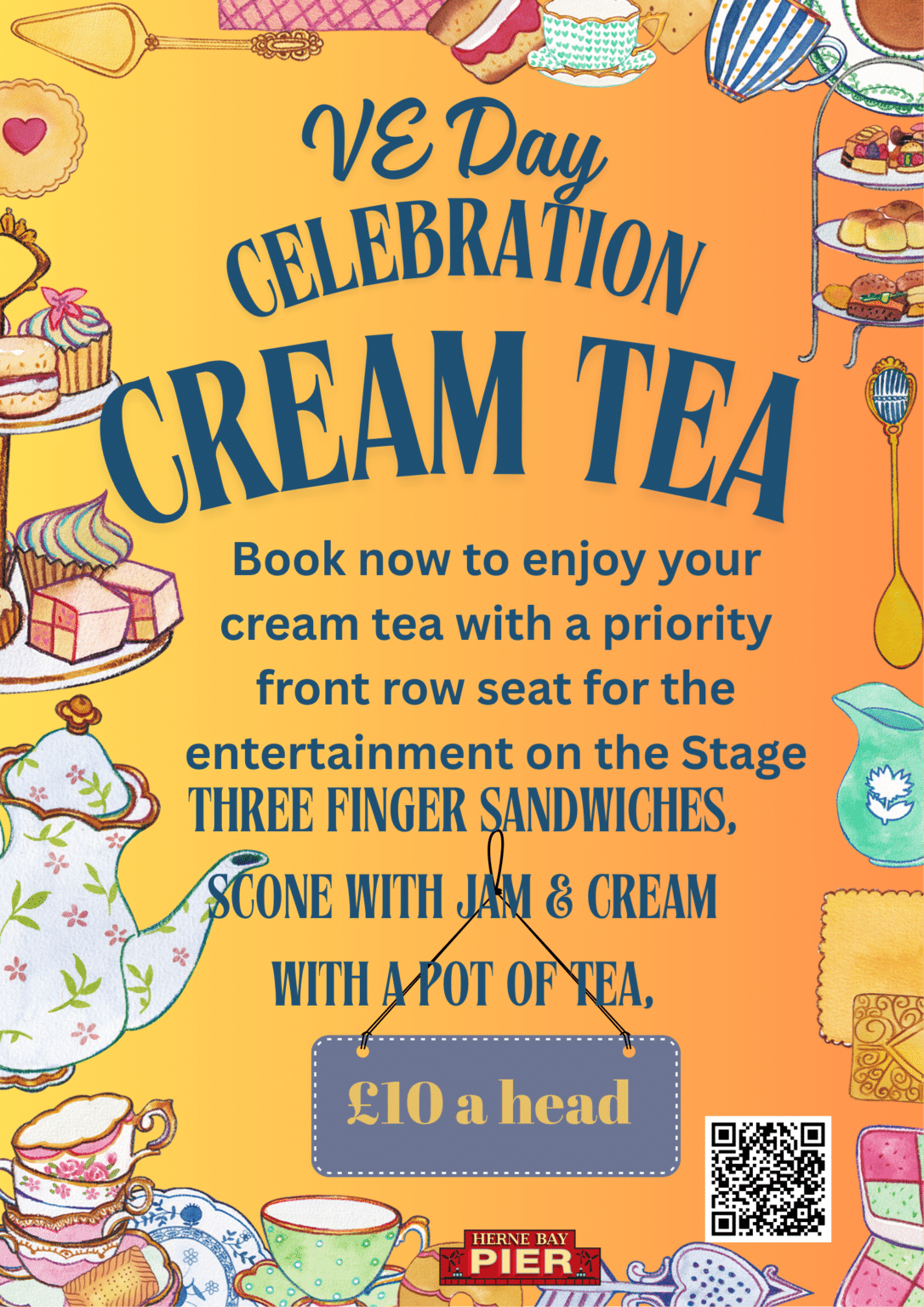 VE Day 80th Celebration Cream Teas - Herne Bay Pier